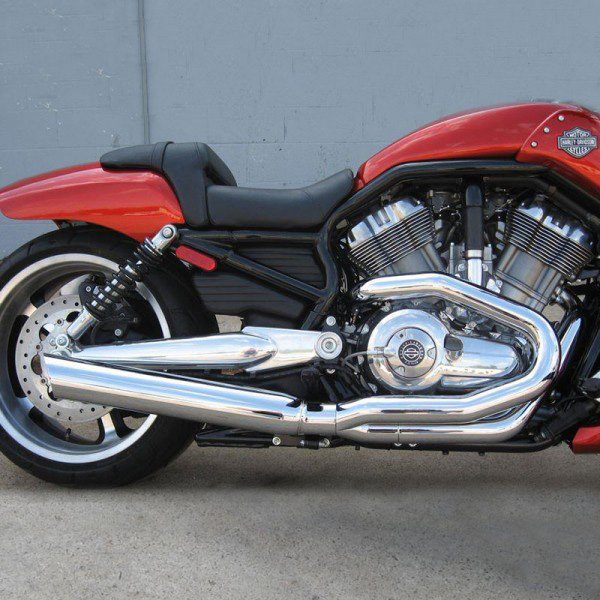 D&D Fat Cat 2:1 Louvered Wrapped Exhaust System for Harley-Davidson V ...