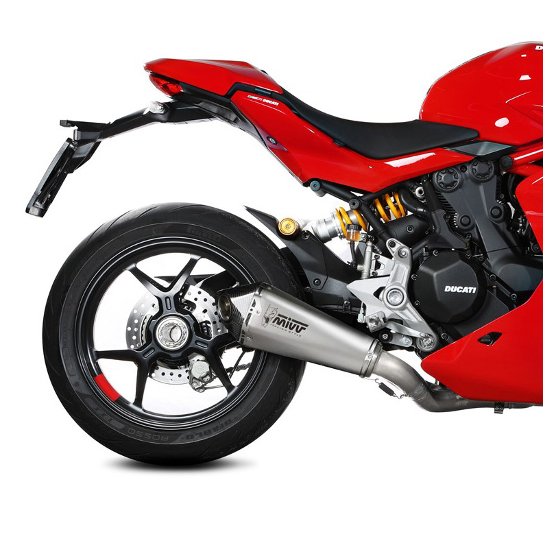 Mivv D.054.LDRX Delta Race Slip-on Exhaust, Stainless for Ducati Supersport 950/S '21 ...