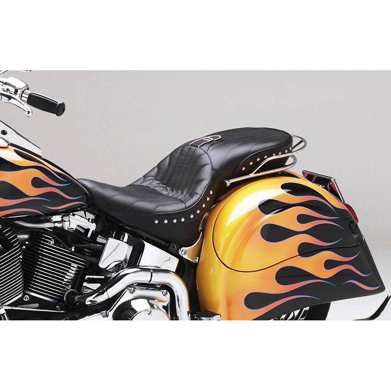 Corbin ST0-DT-E Dual Touring Seat, Heated for Harley Softail & Deuce ...