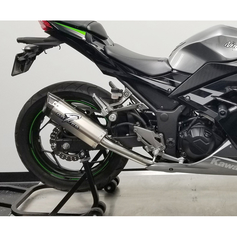 Graves EXK-17EX3-FST Full Stainless Exhaust, Titanium for Kawasaki ...