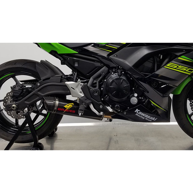 Graves EXK-18Z650-FSC Full Exhaust System for Kawasaki Ninja 650 / Z650 '17- | Accessories ...