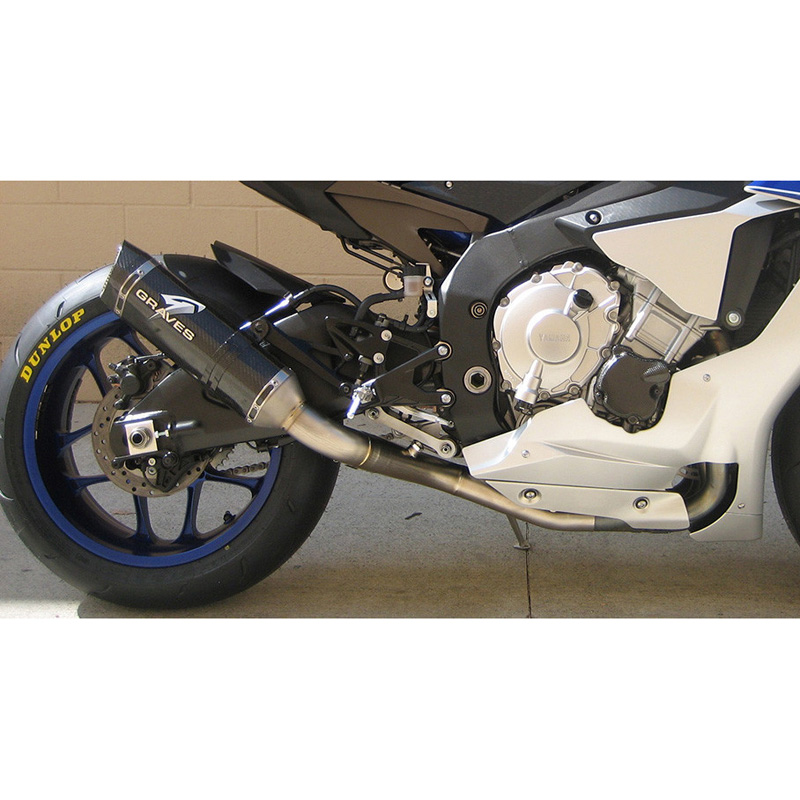 Graves EXY-15R1-CETC Cat Eliminator Titanium Exhaust System, Carbon for ...
