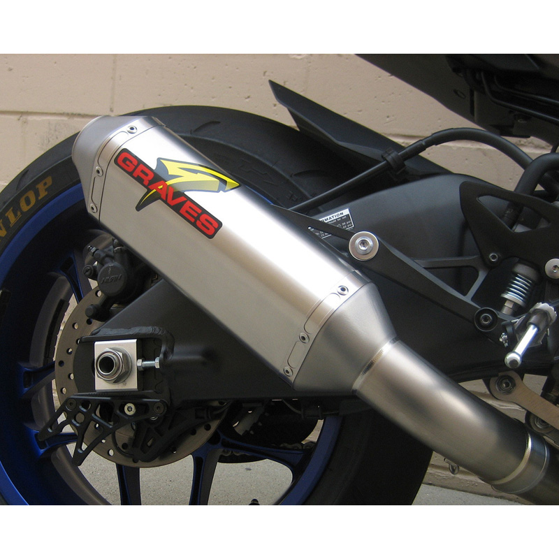 Graves EXY-15R1-CETT Cat Eliminator Titanium Exhaust System for Yamaha ...