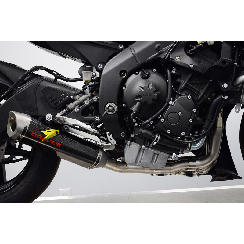 Graves EXY-18R6-FTCW7 WORKS 7 Full Titanium Exhaust, Carbon for Yamaha ...