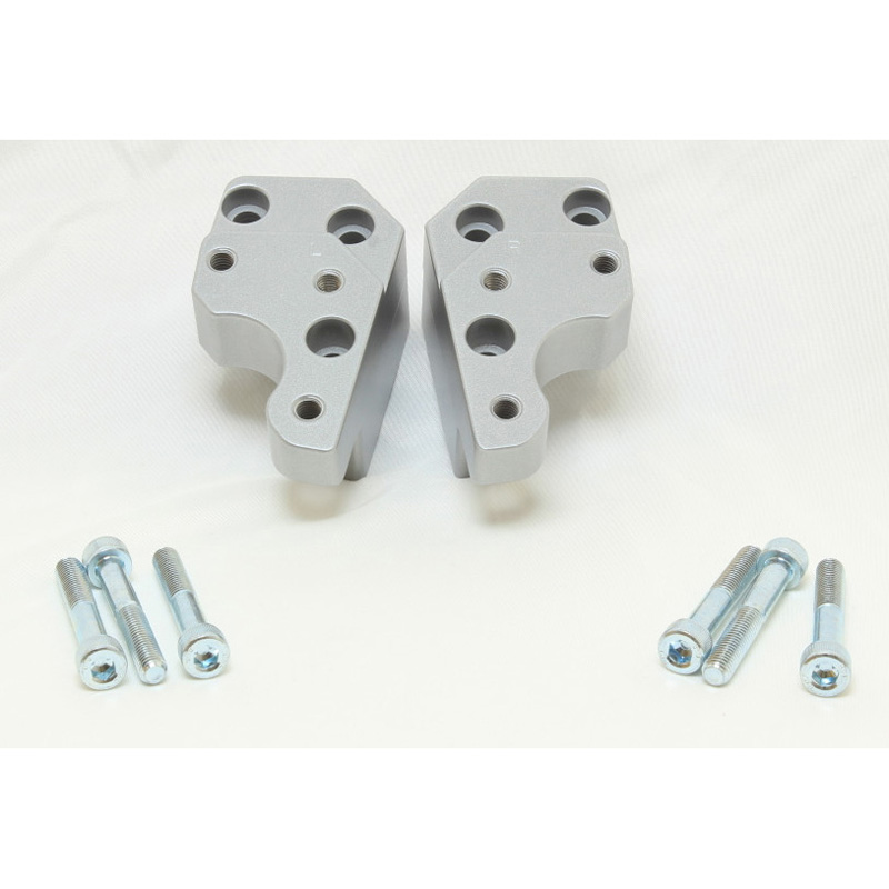 Helibars HR04131-SV Gen2 Tour Performance Handlebar Risers for Concours ...