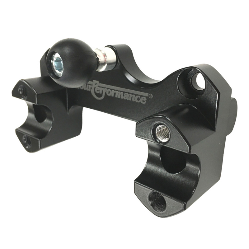 Helibars HR04165-RB Tour Performance Handlebar Risers with Ram Ball ...