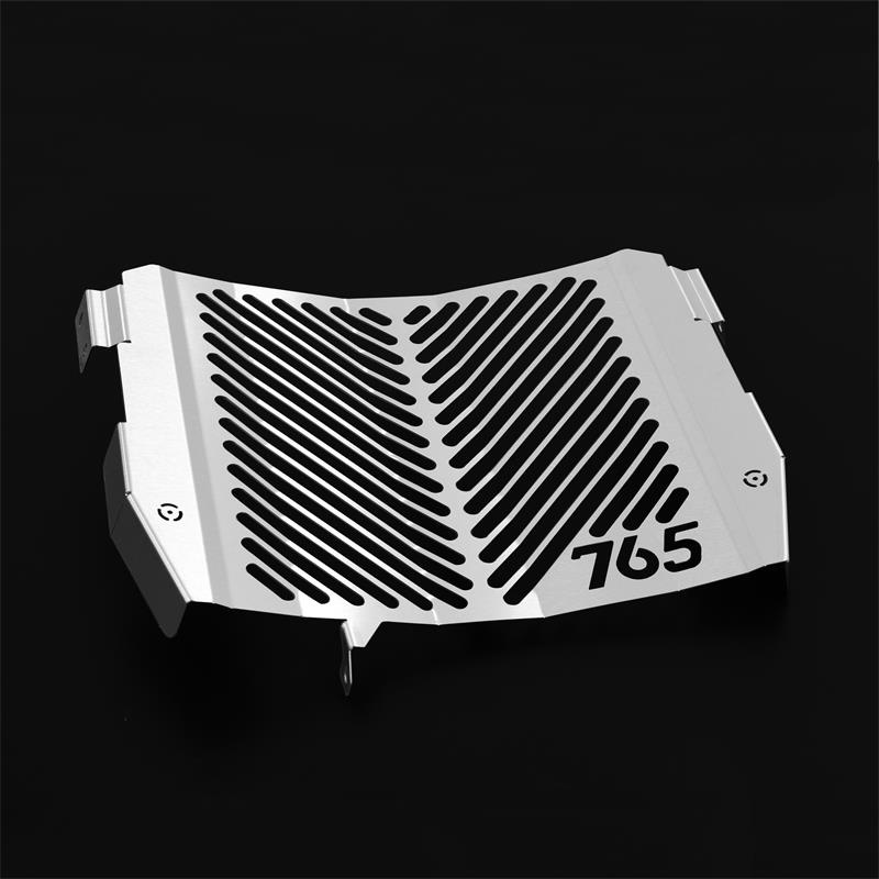 Zieger 10010179 Logo Radiator Guard, Silver for Triumph Street Triple ...