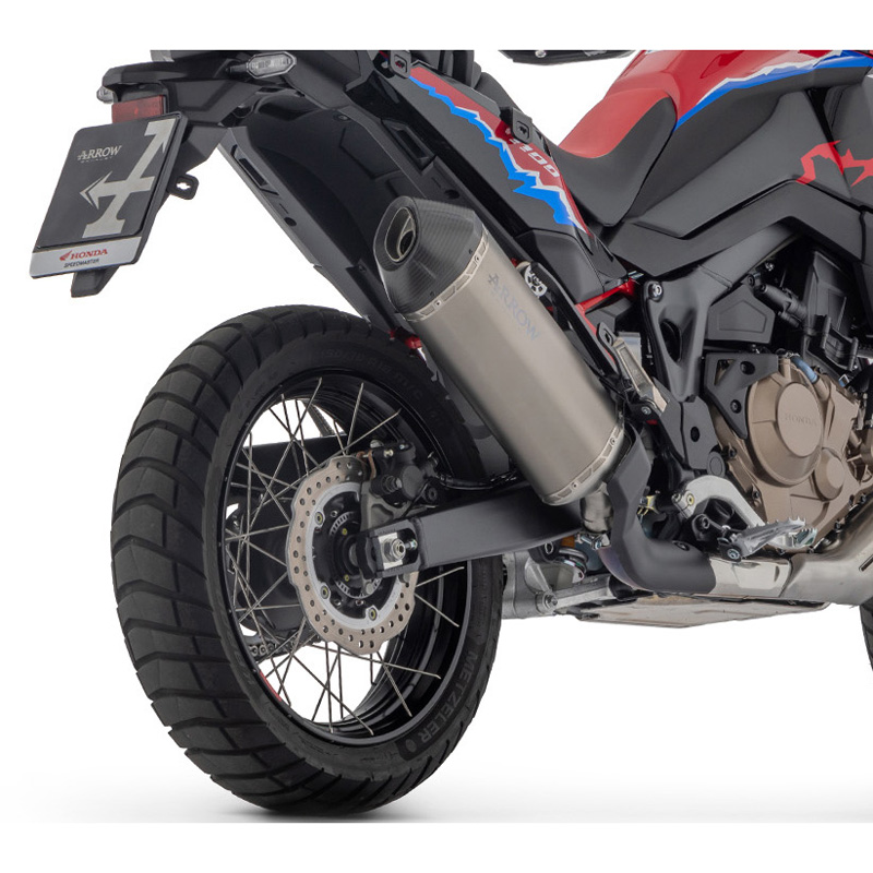 Arrow 72012SK Sonora Racing Slip-on Exhaust, Titanium for Honda Africa ...