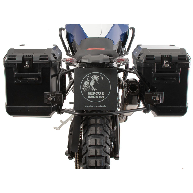 Hepco & Becker 651.6534 00 01-01-40 Cutout Side Carrier w/ Cases for ...