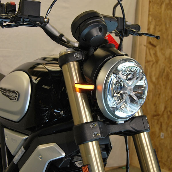 New Rage Cycles S1100-FB Front Turn Signals for Ducati Scrambler 1100 ...