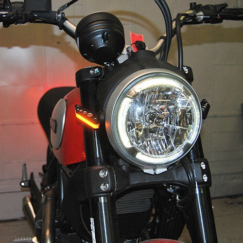 New Rage Cycles SCRAMBLER-FB Front Turn Signals for Ducati Scrambler ...