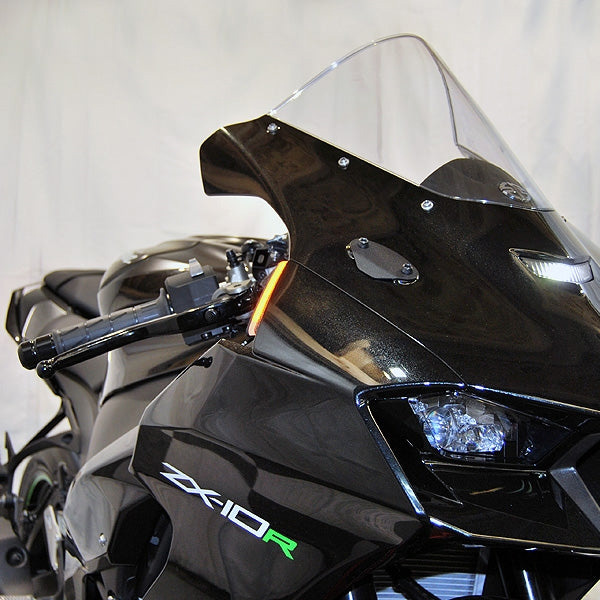 New Rage Cycles ZX10-FS-20 Front Turn Signals for Kawasaki ZX-10R '20 ...