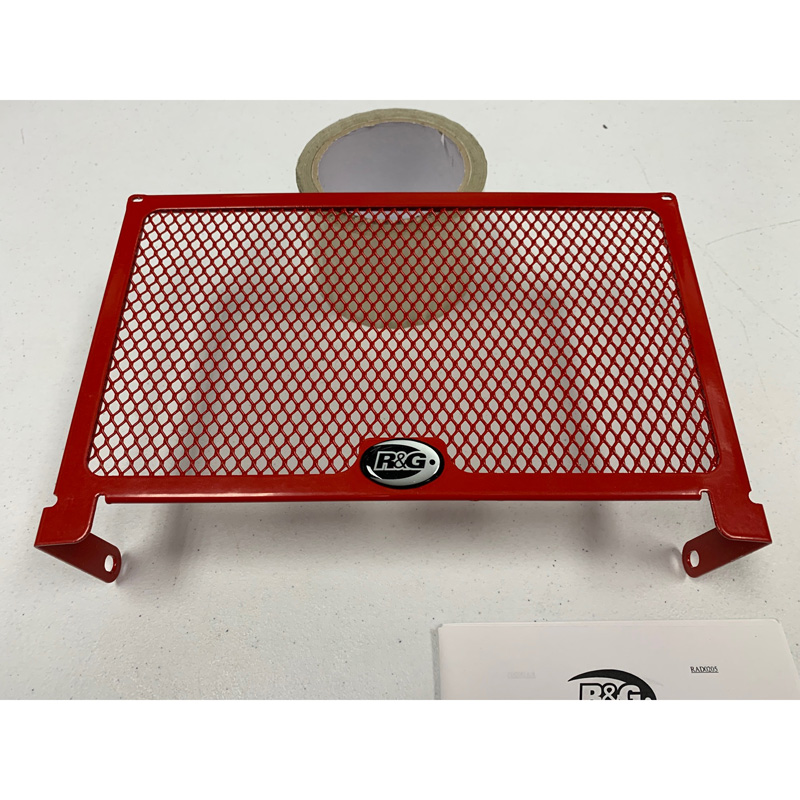 R&G RAD0205RE Radiator Guard, Red for Yamaha YZF-R3 / MT-03 / MT-25 ...