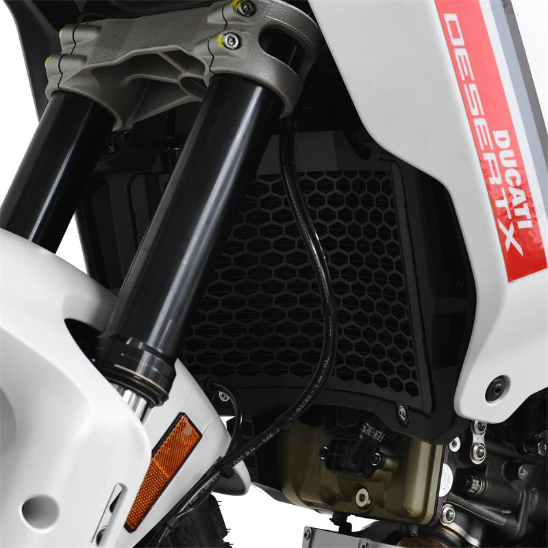 Zieger 10009527 Pro Radiator Guard, Black for Ducati DesertX (2022 ...