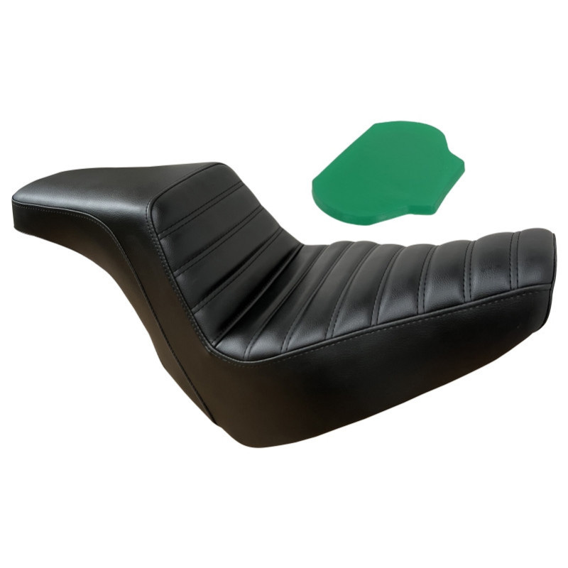 Champ Customs CC-A-28372 One Piece Seat, Tuck & Roll for Harley Softail ...