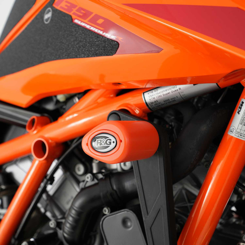 R&G CP0570OR Crash Protectors, Orange for KTM 1390 Super Duke R (Evo ...