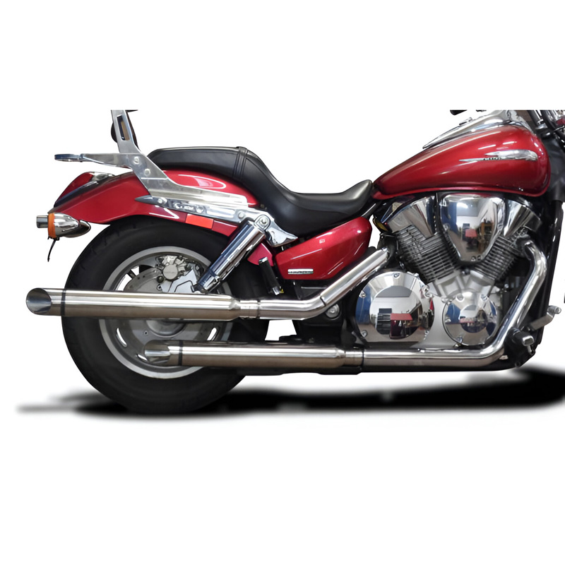 Delkevic KIT37HR 21" Slip-on Exhausts, Slash Cut for Honda VTX1300 C/T ...