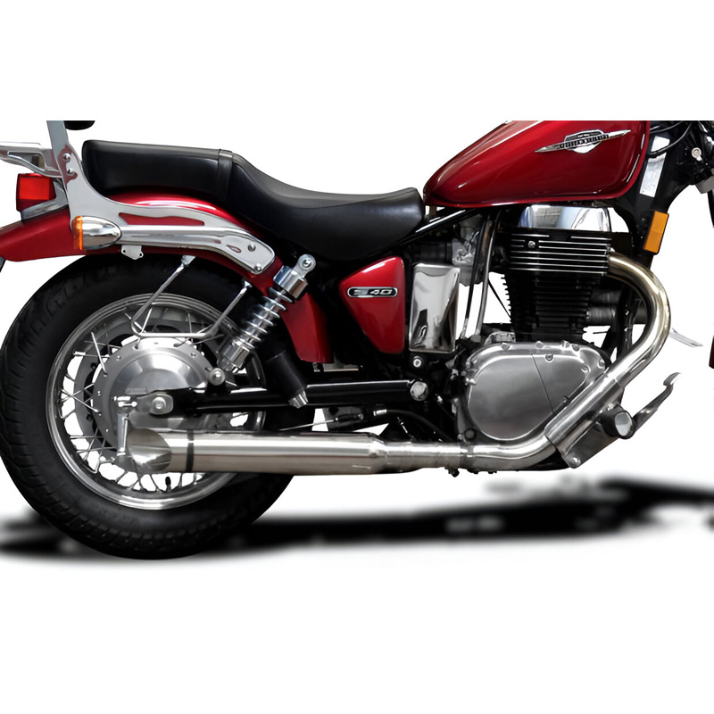 Delkevic KIT38FE 16" Slip-on Exhaust Kit, Slash Cut for Suzuki S40 ...