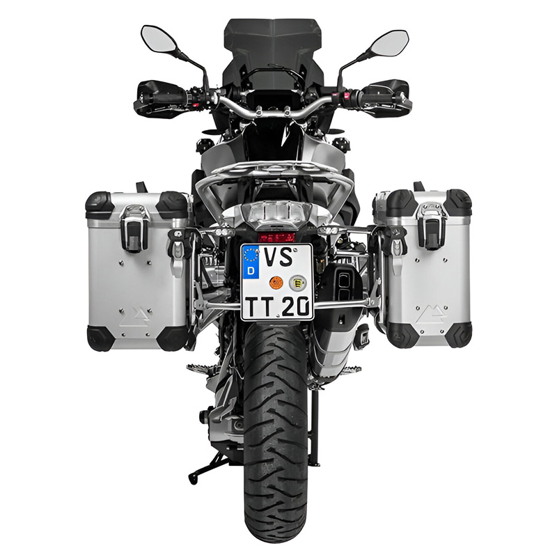 Touratech 045-6831 Zega EVO System, 31L/38L SS/Silver for BMW R1200GS ...