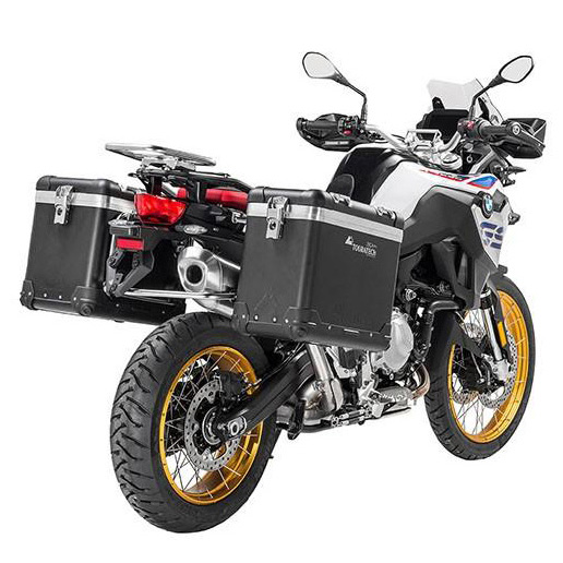 Touratech 082-5737 Zega Pro System, 38L/45L SS/Black for BMW F750/F800 ...