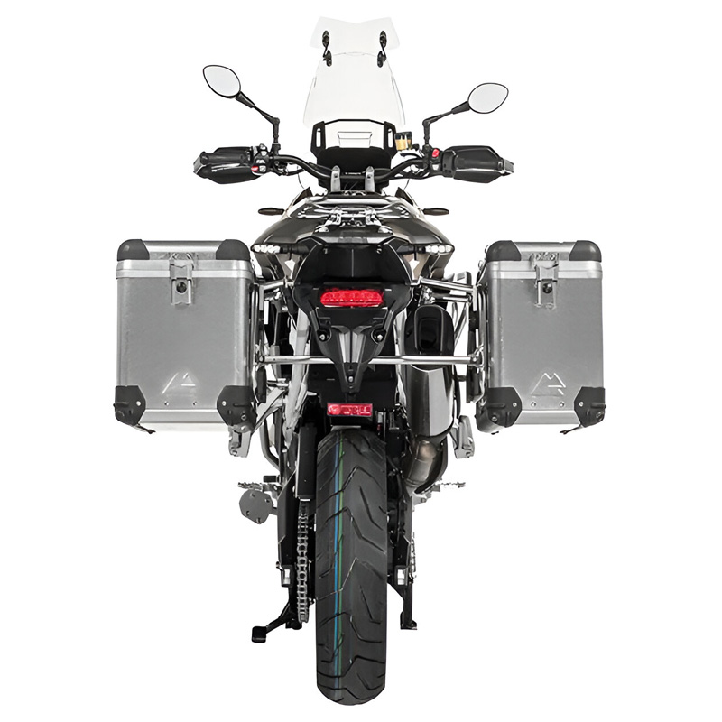 Touratech 421-5735 Zega Pro System, 38L/45L SS/Black for Triumph Tiger ...