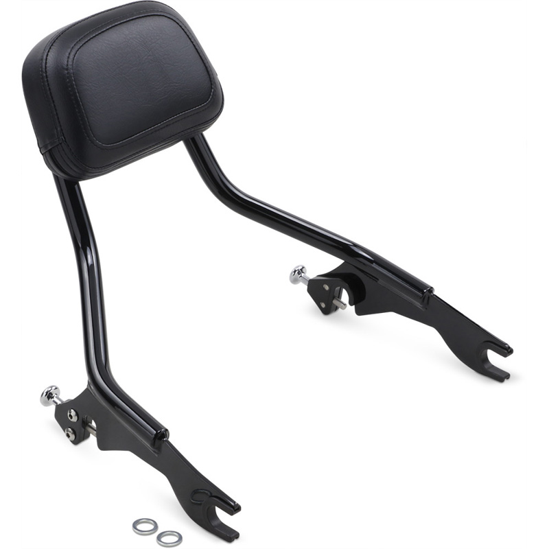 Cobra 602-2200B Detachable Backrest Short, Black for Harley Touring ...