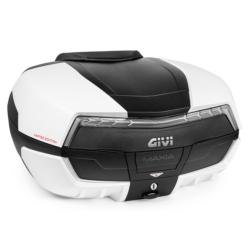 Givi V58WLTD Maxia 5 Limited Edition Monokey Top Case Black/Pearl White ...