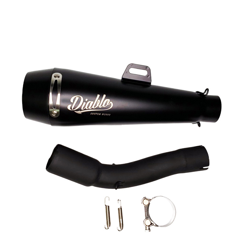 K-Speed RB0032 Diablo Dark Thunder Slip-on Exhaust for Honda Rebel 500 ...