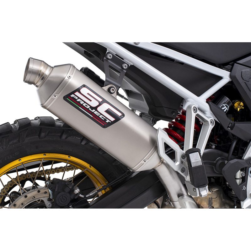 SC-Project B41-T100T Rally Raid Slip-on Exhaust, Titanium for BMW ...