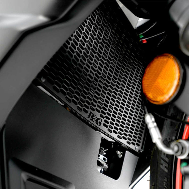 R&G RAD0353PROBK Pro Radiator Guard for Aprilia RS457 '24 ...