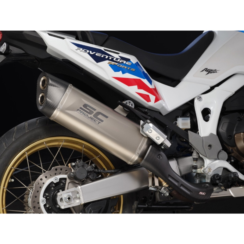 Sc-Project H49-155T Adventure-R Slip-on Exhaust, Titanium for Honda ...