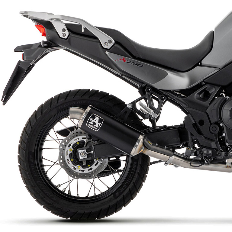 Arrow 72641AON Indy Race Slip-on Exhaust, Aluminum Dark for Honda XL750 ...