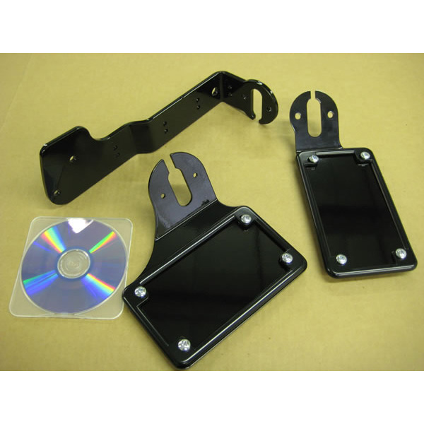 Blue Collar Bobber License/Tail Light Brackets for Kawasaki Vulcan 900 ...