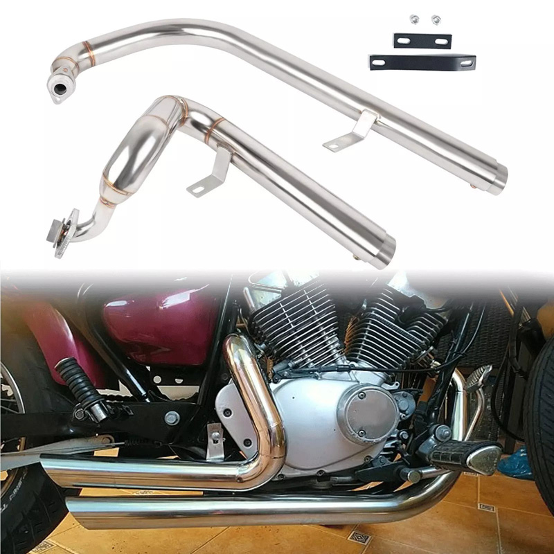 Easy Rider Short Shots Exhaust for Yamaha Virago / Vstar 250 all years ...
