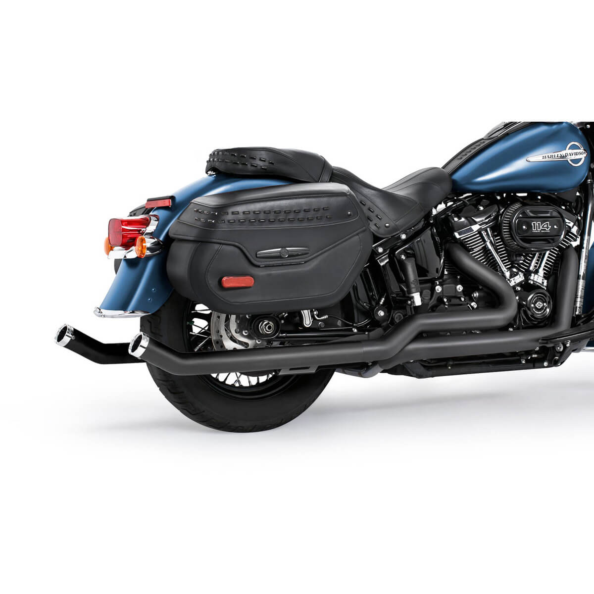 Freedom HD00935 2.5" Upswept True-Dual Straight Exhaust for Harley ...