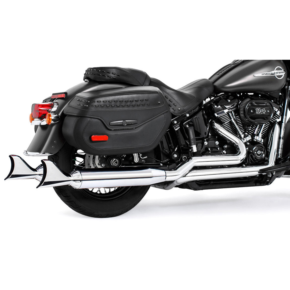 Freedom Performance STCR Sharktail 4" True-dual Exhaust for Harley Softail '18- | Accessories ...
