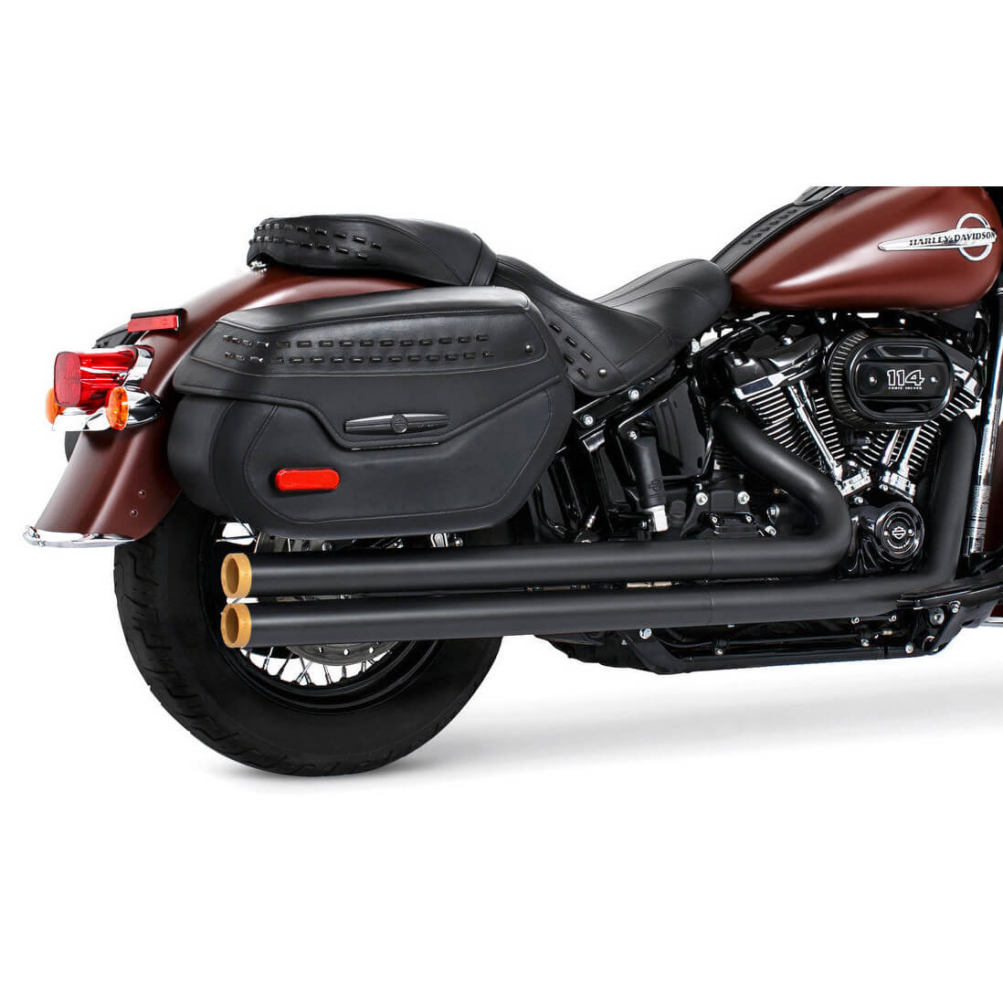 Freedom Performance Independence Exhaust, Solid Gold Softail Rocker ...
