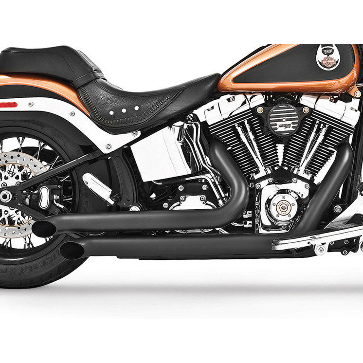 Freedom Performance HD00251 Turn-outs Exhaust, Black for Harley Rocker & Breakout '08-'17 ...