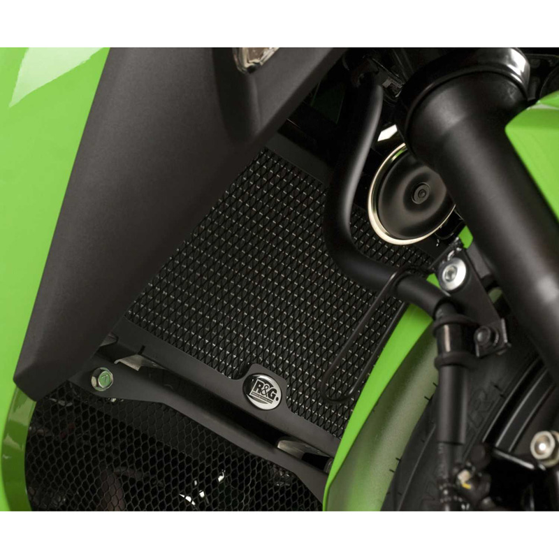 R&G RAD0139BK Radiator Guard, Black for Kawasaki Ninja 250 / Ninja 300 ...