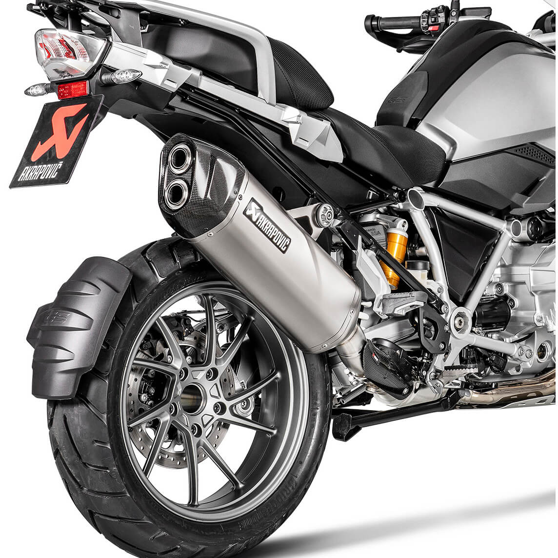 Akrapovic Slip-on Line Exhaust, Titanium for BMW R1250GS '19-'24 ...