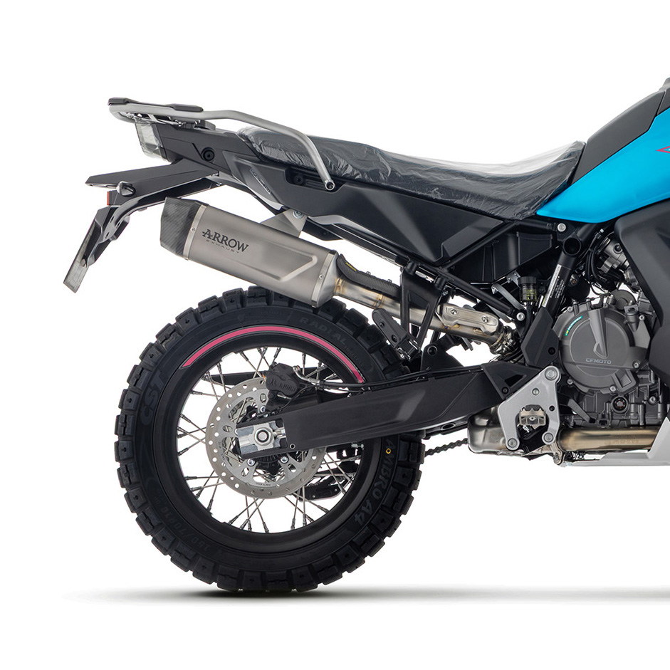 Arrow 71992PK Indy Race Evo Exhaust, Titanium for CF Moto 800 MT-X '25 ...