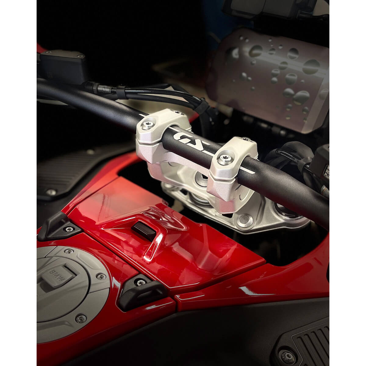 Helibars HR05192 Tour Performance Handlebar Risers, Silver for BMW ...