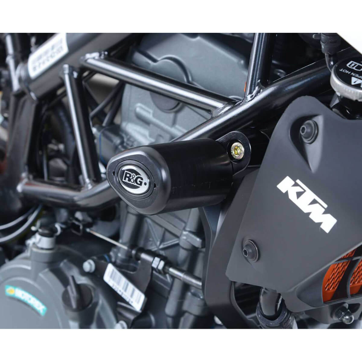 R&G CP0289BL Aero Style Frame Sliders for KTM 125 / 200 / 390 Duke '11 ...