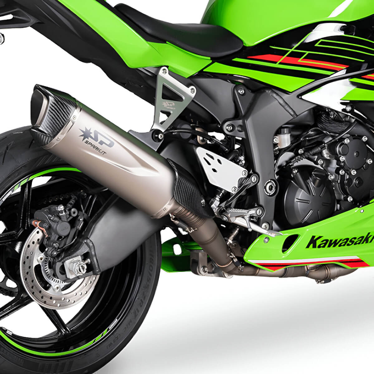 Spark GKA8834T Force Evo Full Exhaust, Titanium for Kawasaki Ninja ZX ...