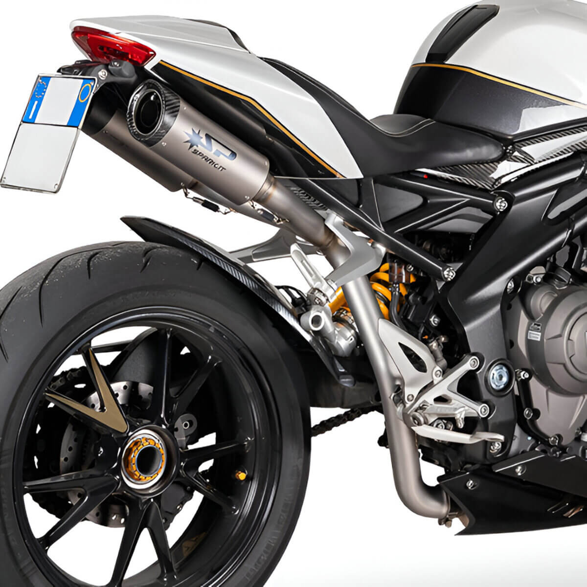 Spark Double Dyno High-Mount Exhaust for Triumph Speed Triple 1200 RS ...