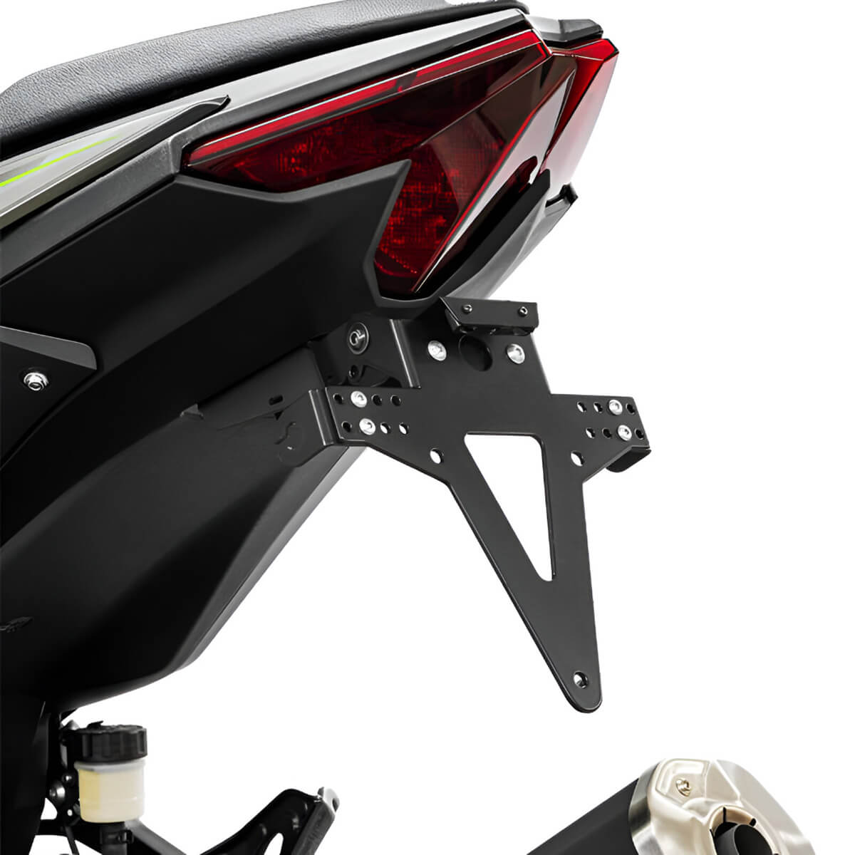 Zieger 10010755 Classic Complete License Plate Holder for Kawasaki Z500 ...