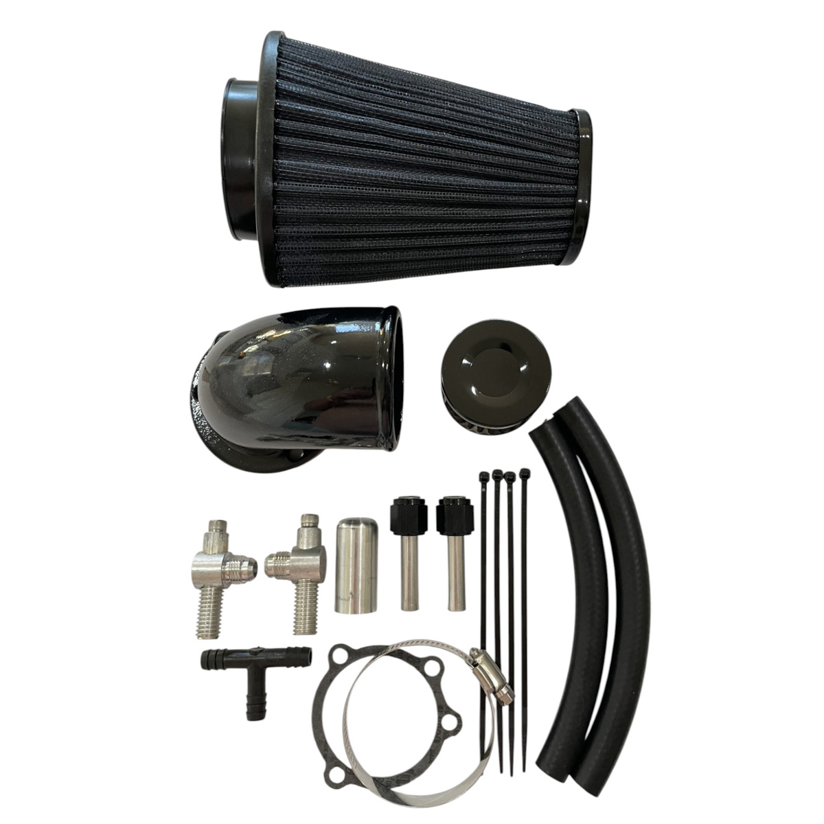 ForceWinder XR2 Optimum GB Air Intake, Gloss Black for Carbureted Buell ...