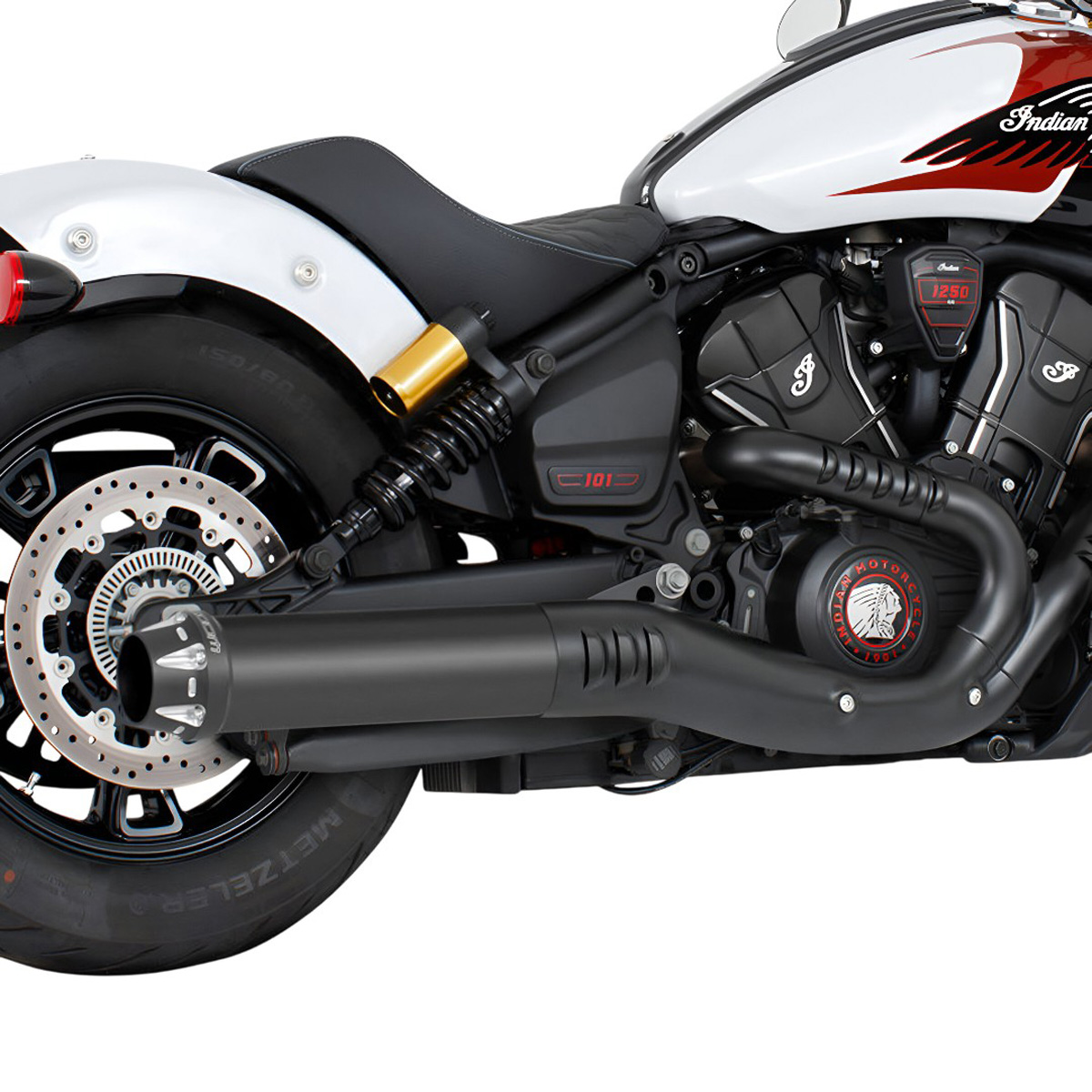 Freedom Performance BLK-AOSCP-101 4" Slip-on Exhaust for Indian Scouts ...