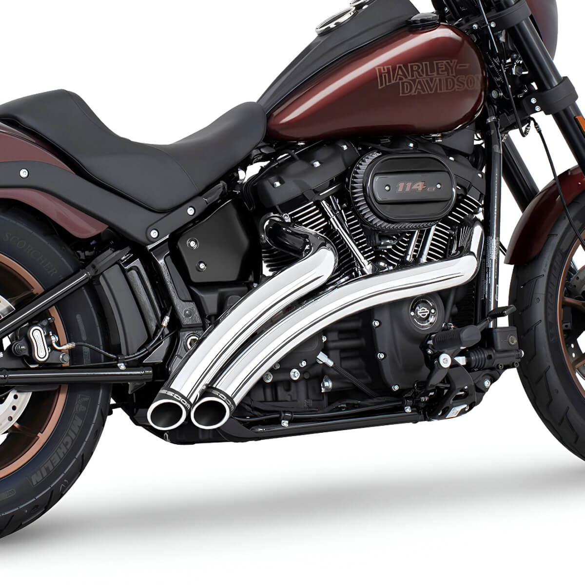 Freedom Performance HD00708 Radical Radius Exhaust for Harley Softail ...