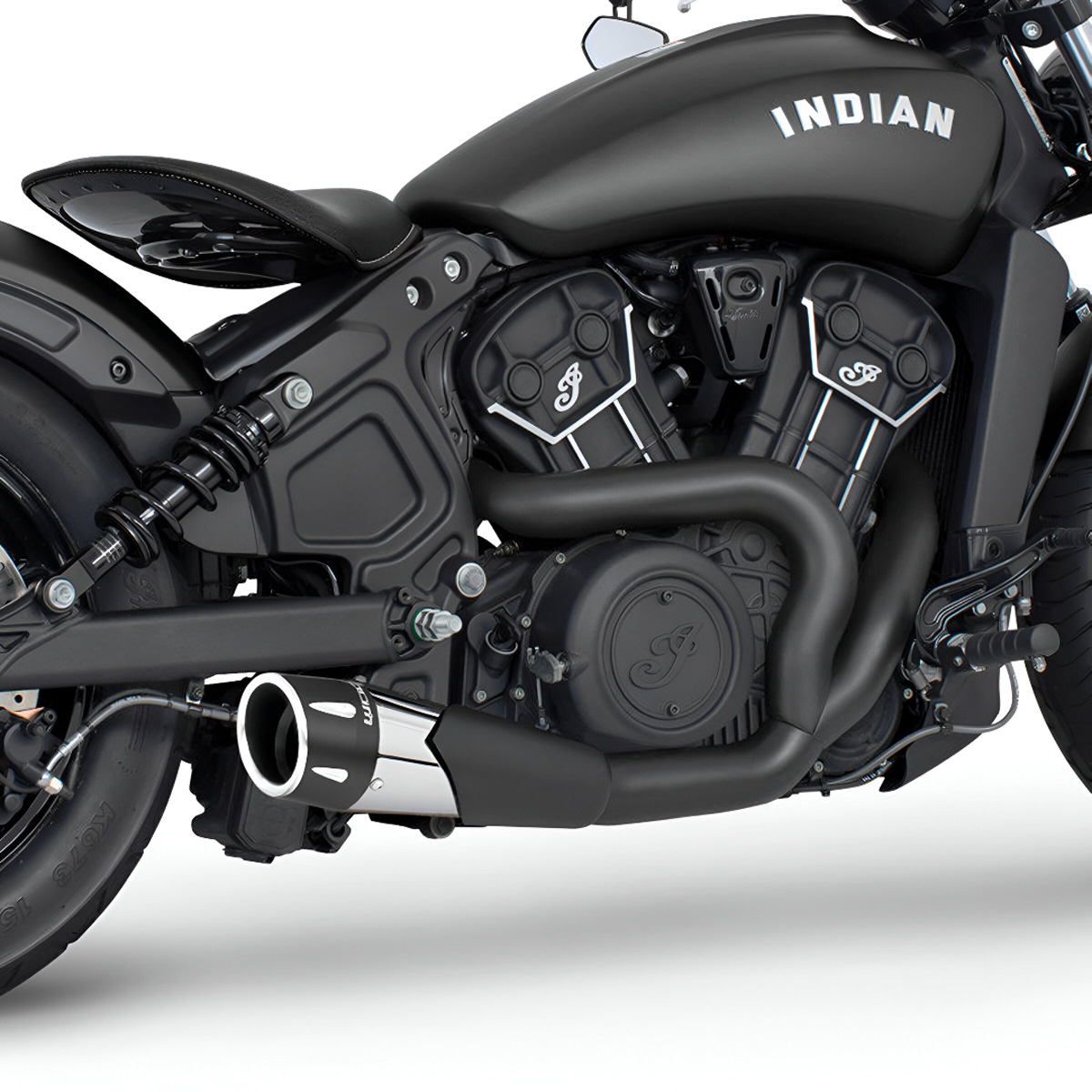 Freedom Performance IN00316 Combat 2-Into-1 Shorty Exhaust for Indian ...